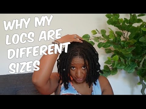 Why some of my locs are different widths and sizes - YouTube