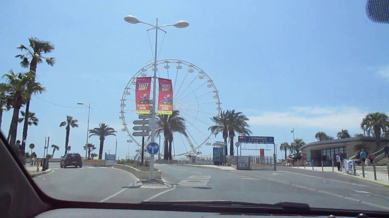 Frejus Fahrt entlang der Promenade - YouTube