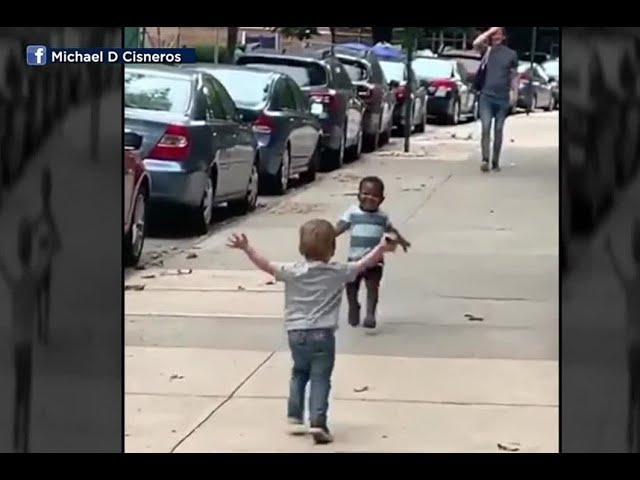 Little Kids Hugging