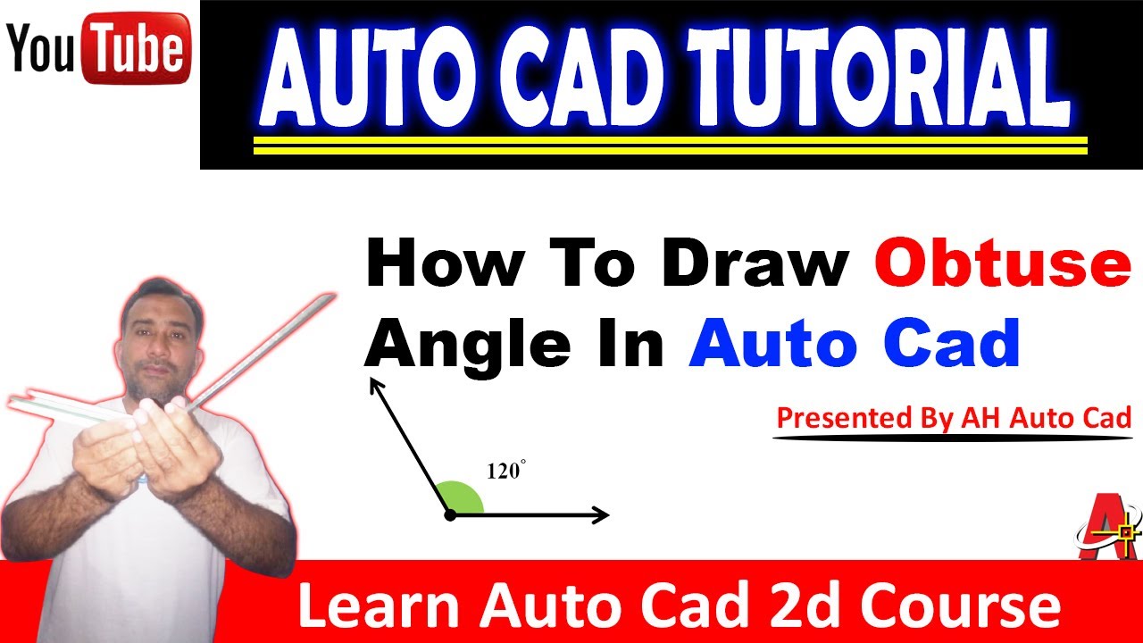 How to Draw |Obtuse Angle in Auto Cad| Auto Cad Mechanical - YouTube