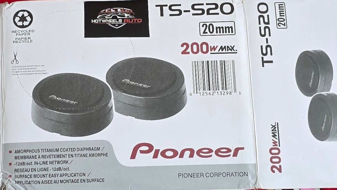 Pioneer Ts-S20 DOME TWEETER UNBOXING & Review - YouTube