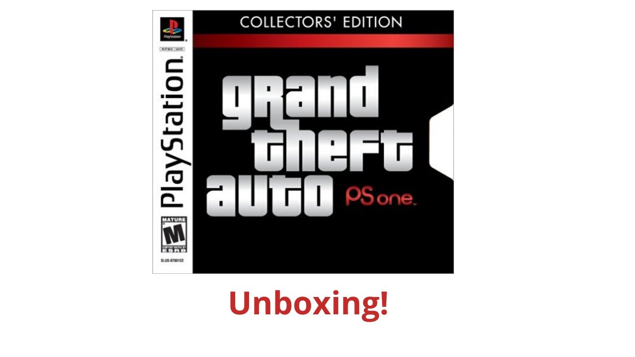 Grand Theft Auto PS1 Collector's Edition Boxset Unboxing @RockstarGames ...