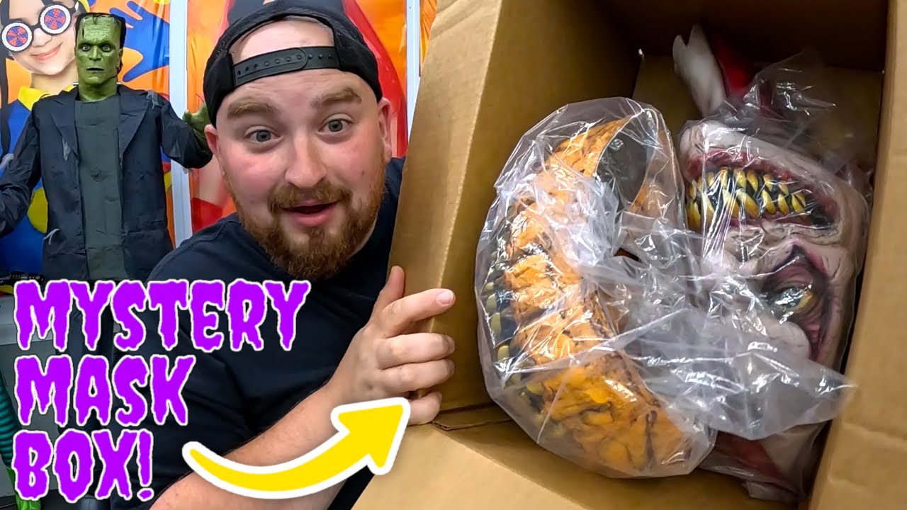 They sent me some INSANE Halloween masks! | Unboxing Halloween masks ...