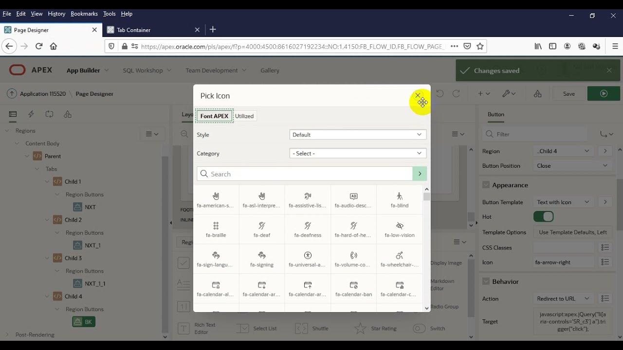 Oralce apex tab container - YouTube