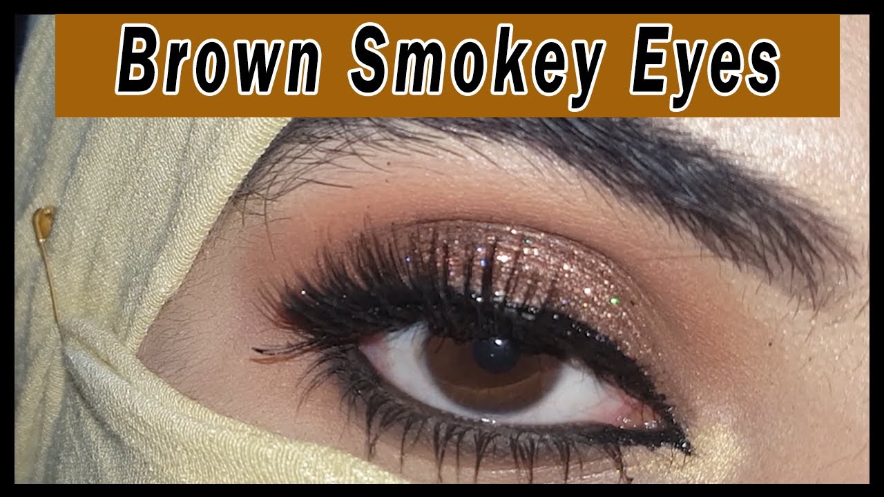 How to create 5 minute brown smokey eyes || Smokey eyes with brown eye ...