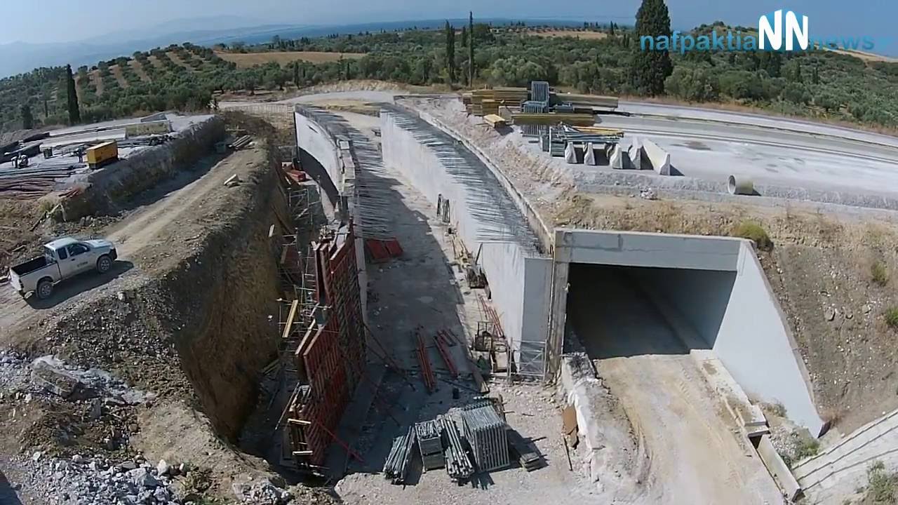 Ιόνια Οδόσς:Με γοργούς ρυθμούς η γέφυρα Μολυκρείου - YouTube