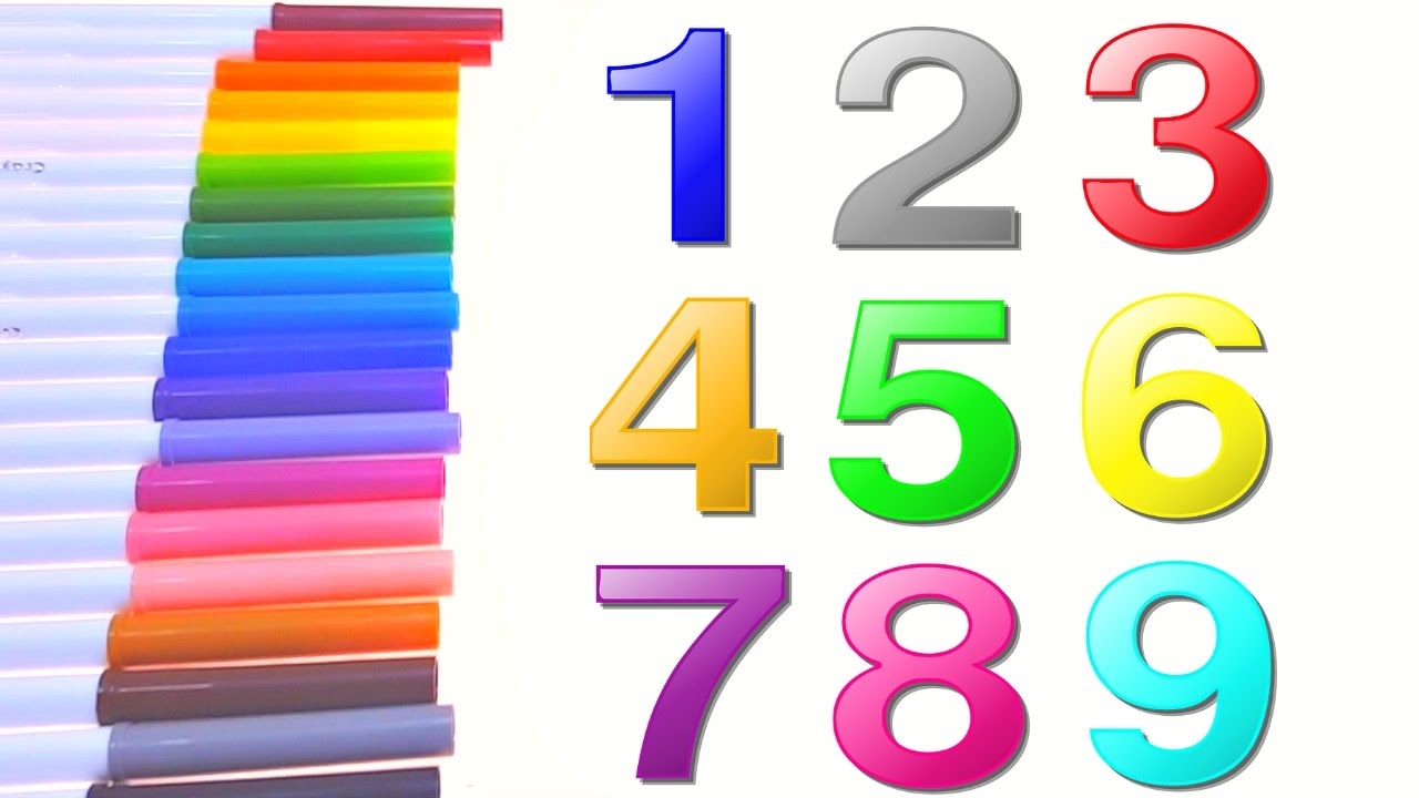 Learn Counting for Babies Toddlers and Preschool Kids with Colored ...