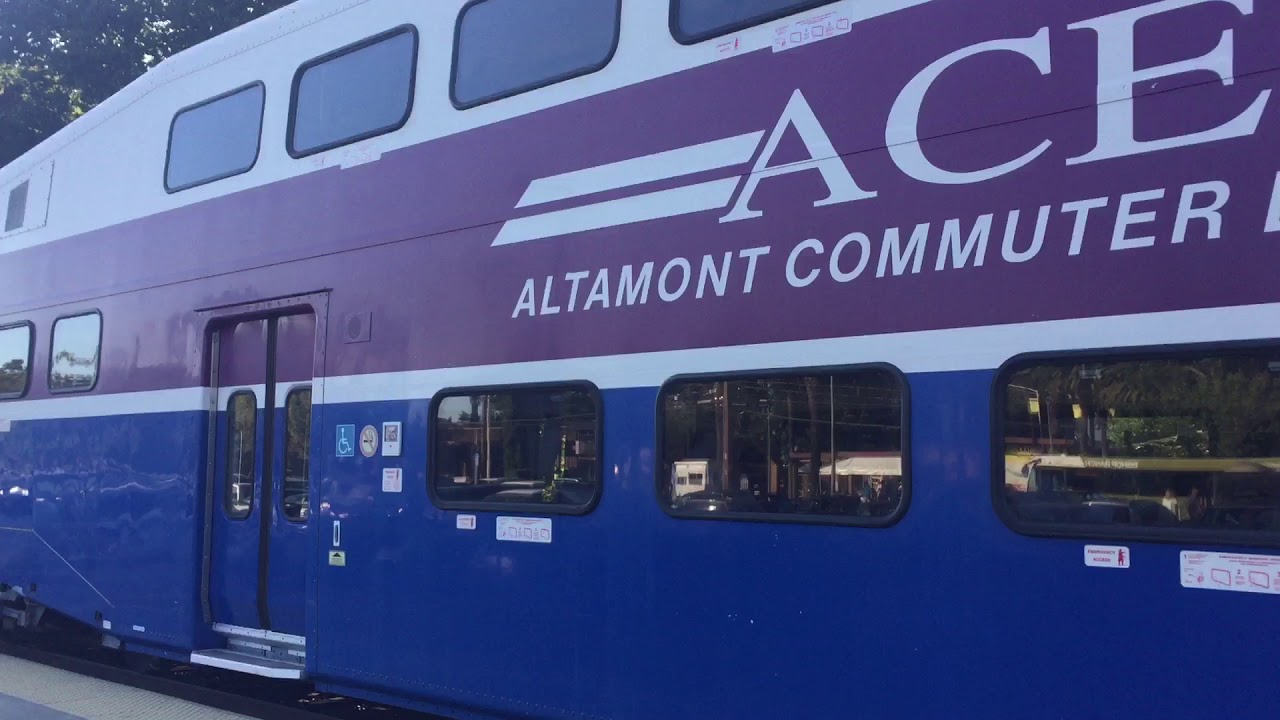 Ace 3104 8:18 is leaving pleasanton - YouTube
