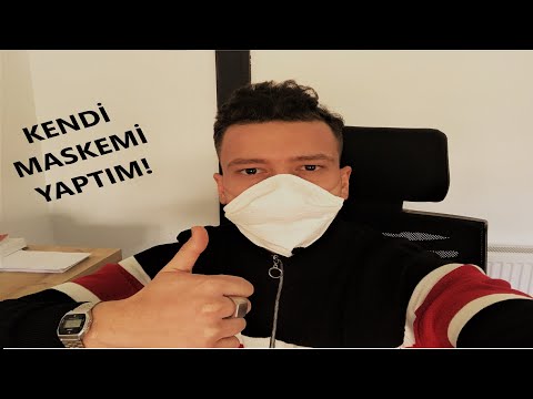 Corona Virüs maskesi yaptım! | 30 kuruş