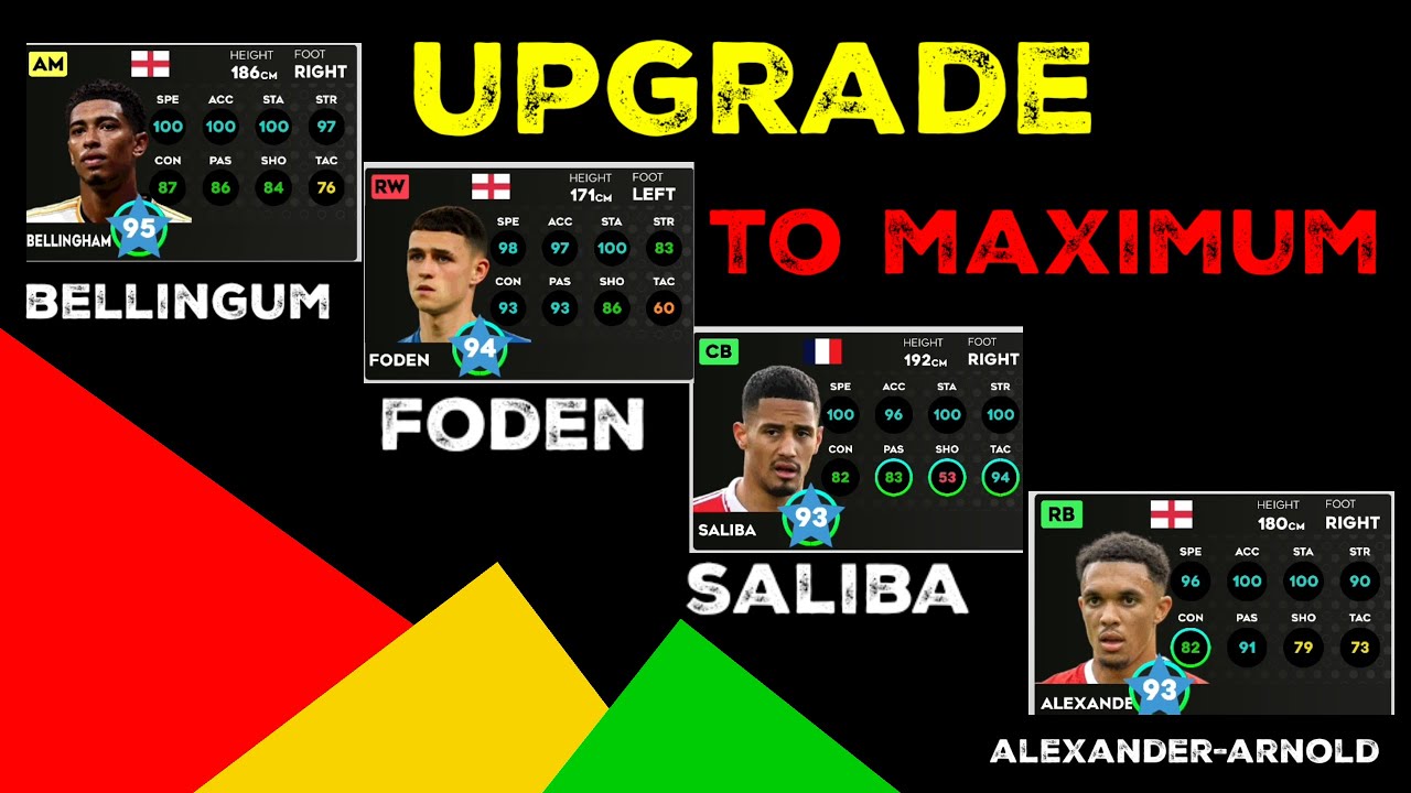 DLS 24 | Maxing Bellingham saliba phil foden Alexander Arnold in dls 24 ...