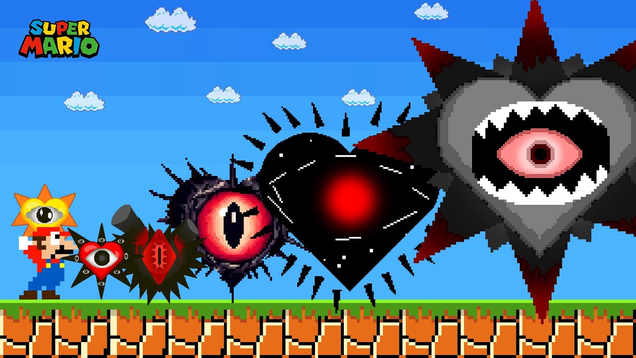 Mario vs Suika | Can Mario RESCUES all Different HORROR Phase of Mr.Sun ...