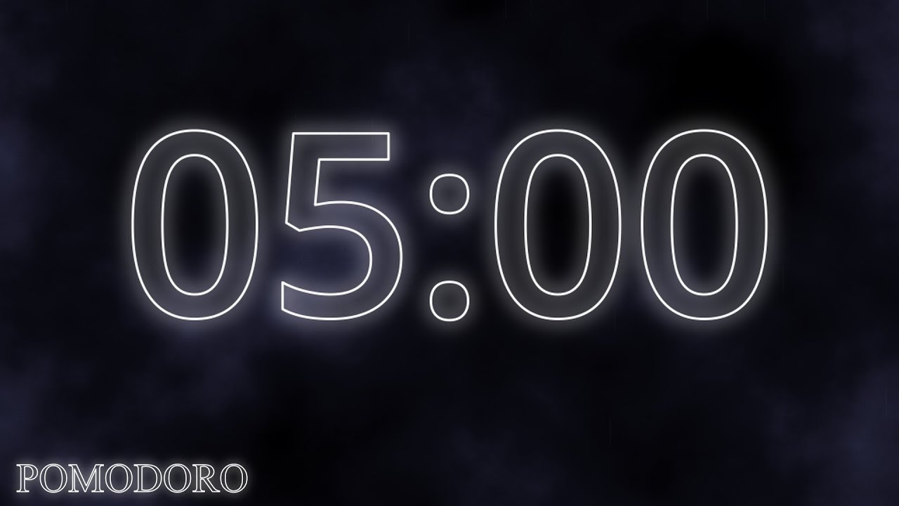 5 Minute Timer with Thunder and Rain Sounds - Study - Work - Deep Focus ...