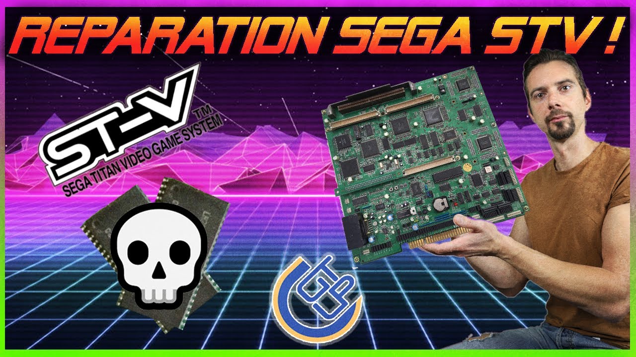 [GTU] RÉPARATION SEGA STV !!! Remplacement mémoire 🕹️ - YouTube