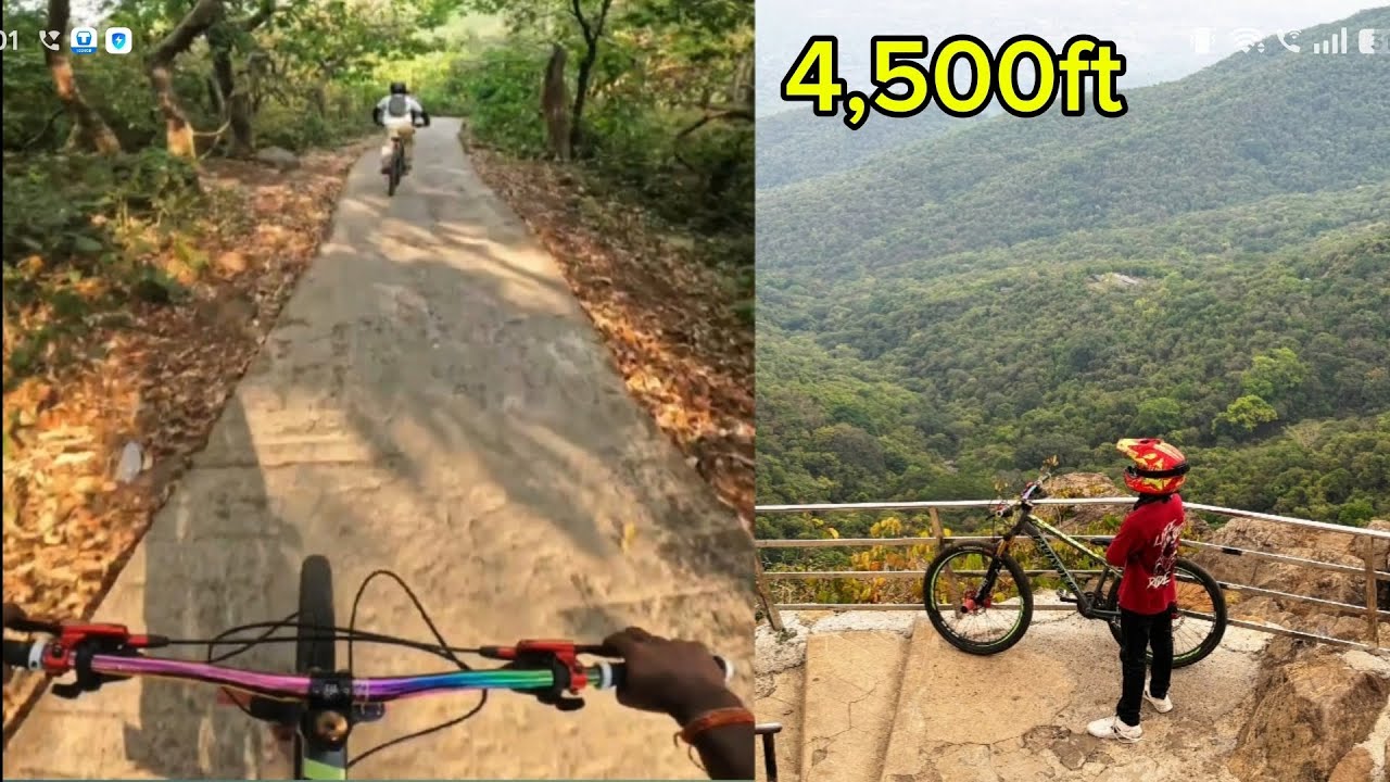 ⚡4,500ft down hill cycle ride 😎 part 2 - YouTube