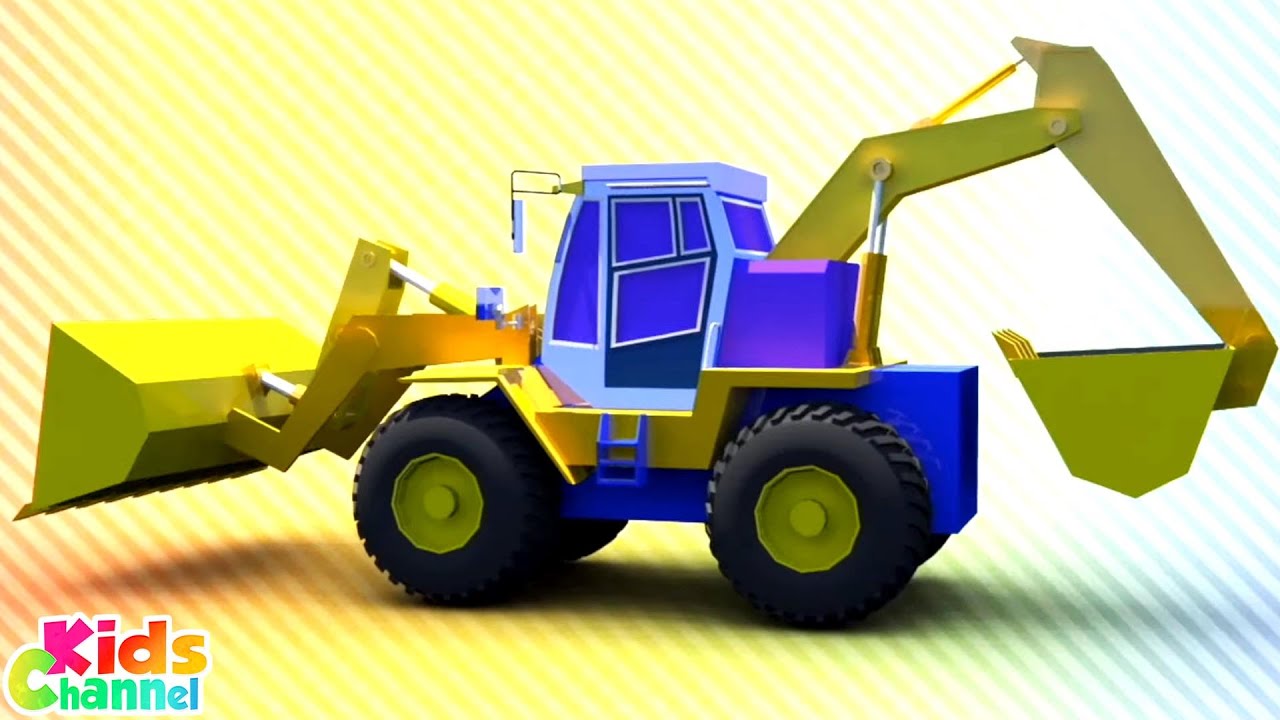 Bulldozer Truck, Car cartoon Videos, Formation And Uses by Kids Channel ...
