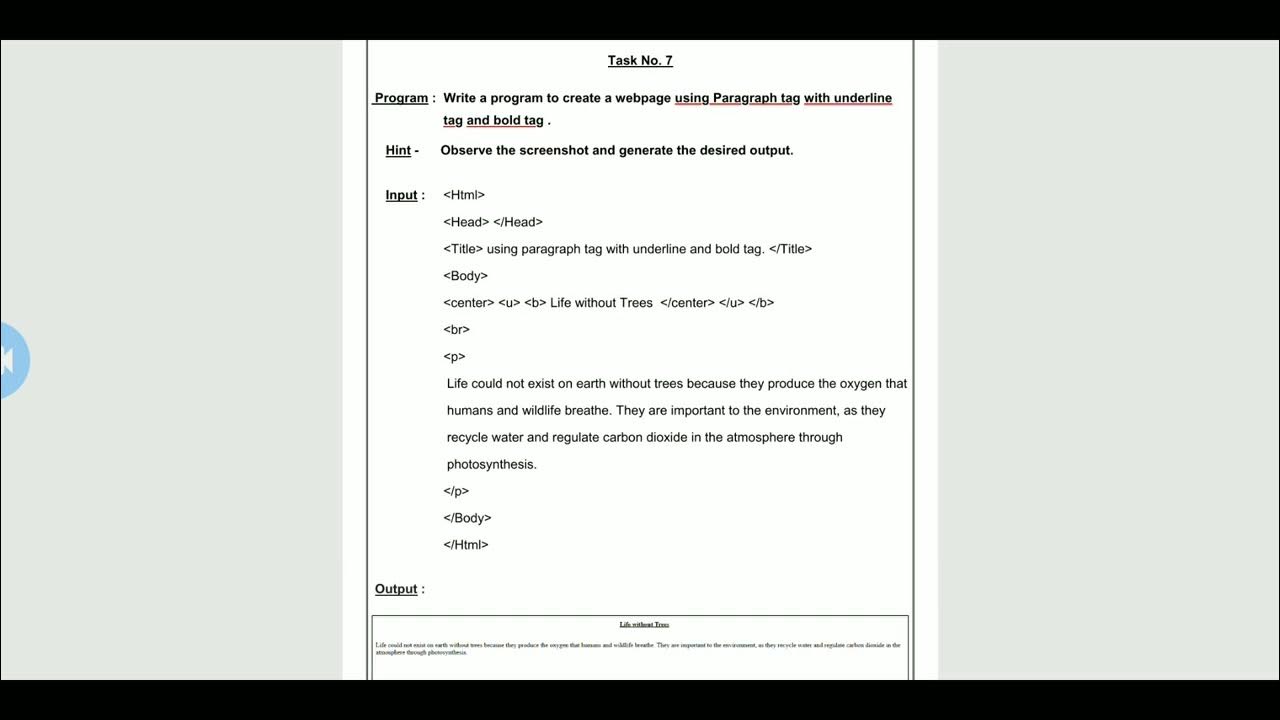 Computer HTML Practical Program Class-10th - YouTube