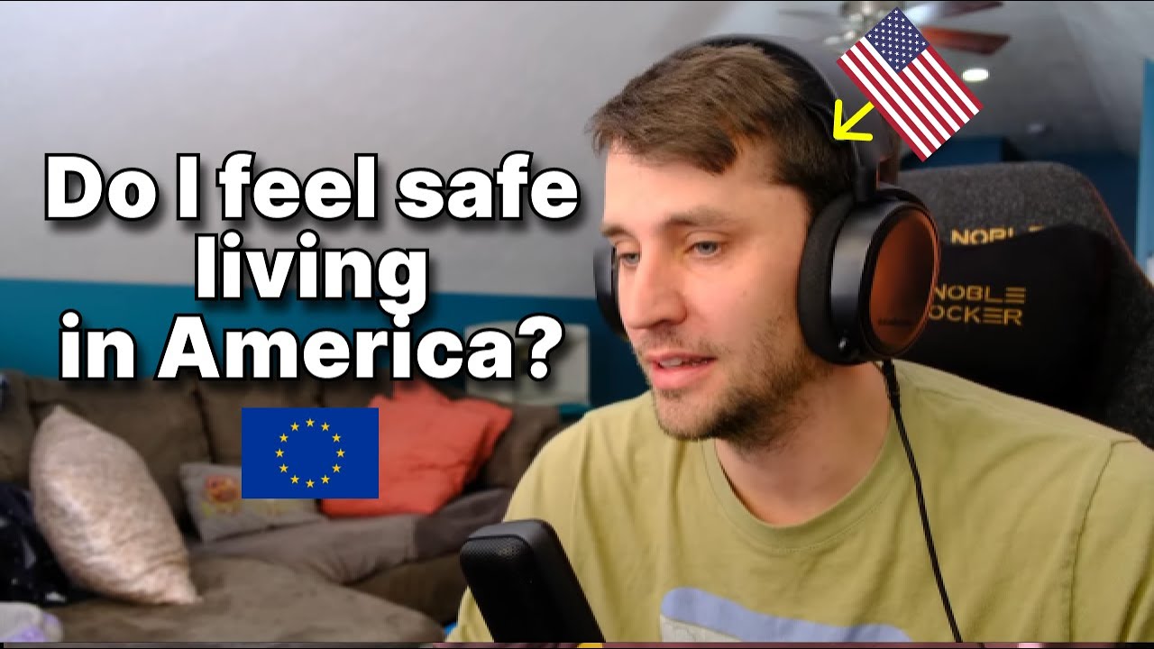 American answers “how safe have you been living in America?” - YouTube