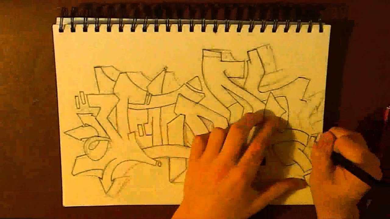 WildStyle Graffiti Speed Drawing 2013 - YouTube