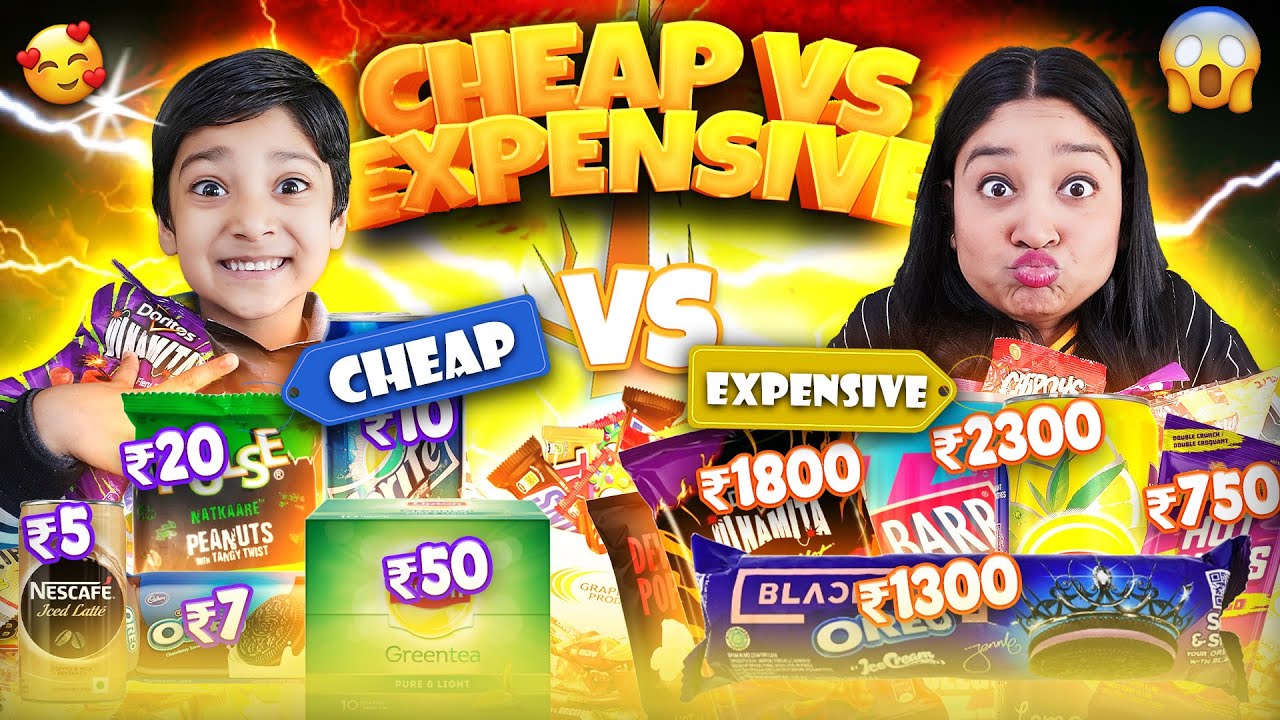 Cheap vs Expensive Food Snacks Taste Test | @Fun2ooshFood - YouTube