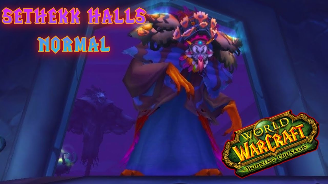 Sethekk Halls Normal: Prot Paladin Tanking (WOW Classic TBC) - YouTube