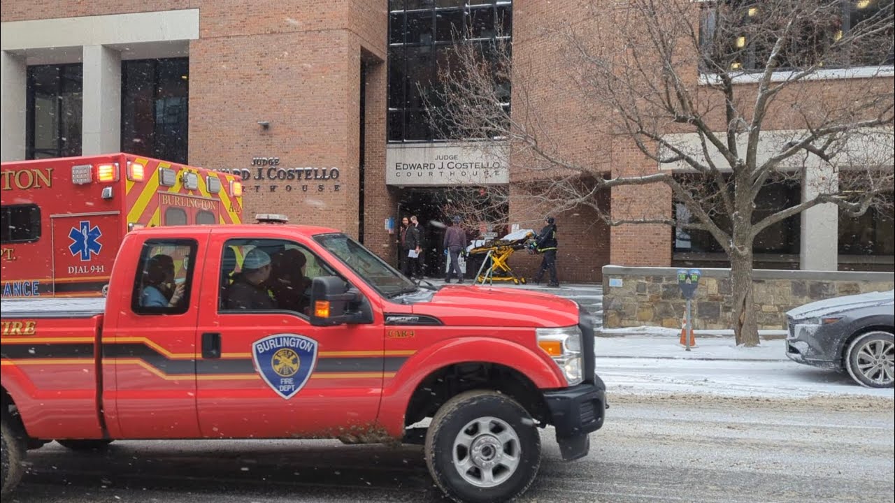 Burlington Fire Responds to Costello Courthouse on Cherry Street in ...