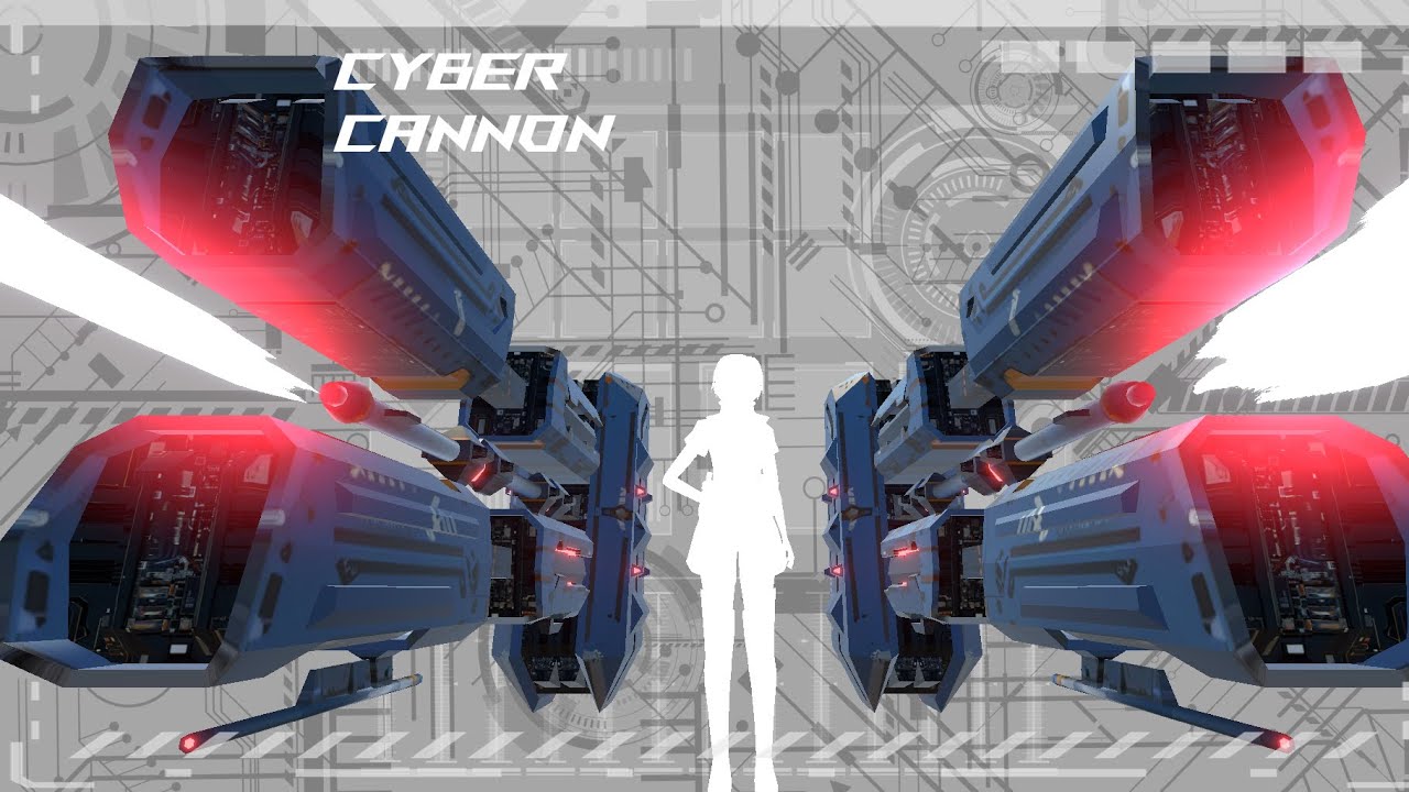 【VRC/Unity】CYBER CANNON! -変形・射撃ギミック- - YouTube