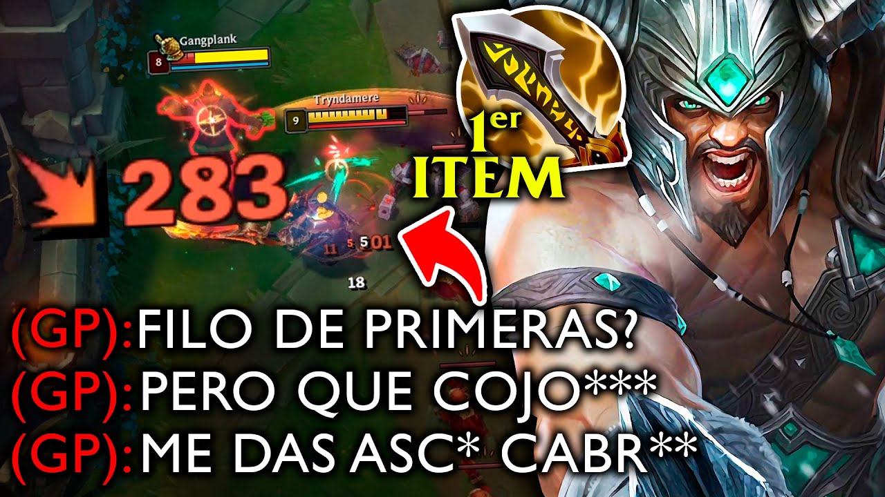 🤮¡WTF! ¡GANGPLANK QUIERE LLORAR al ver el *NUEVO FILO INFINITO* de ...