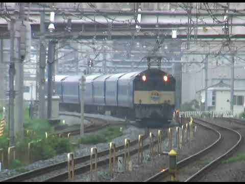 寝台特急「北陸」EF64 1051牽引 東北本線さいたま新都心駅 (2009/6/14) [VHS取込版] - YouTube