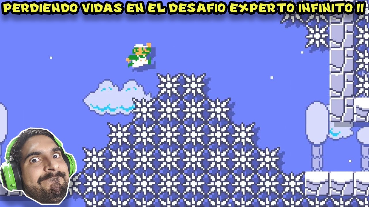 PERDIENDO VIDAS EN EL EXPERTO INFINITO !! - Mario Maker 2 Desafío ...