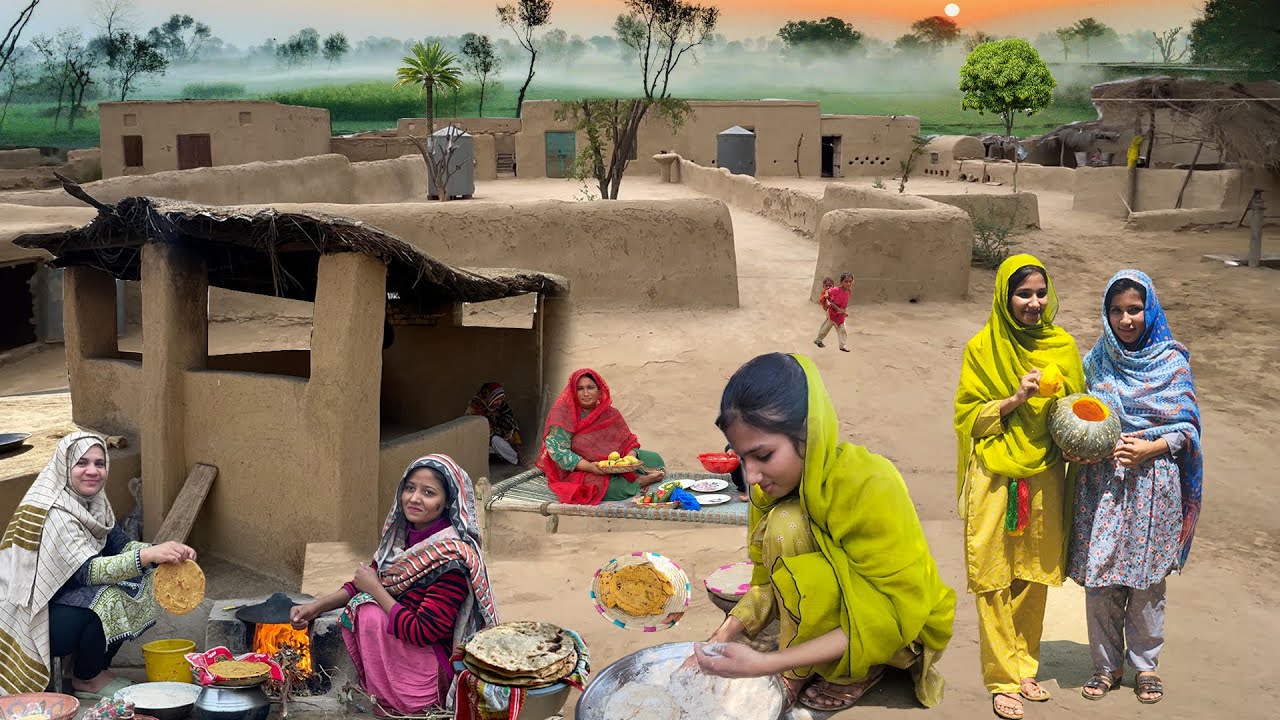 Beautiful Rural Life routine of Village women | Cooking unique recipe ...