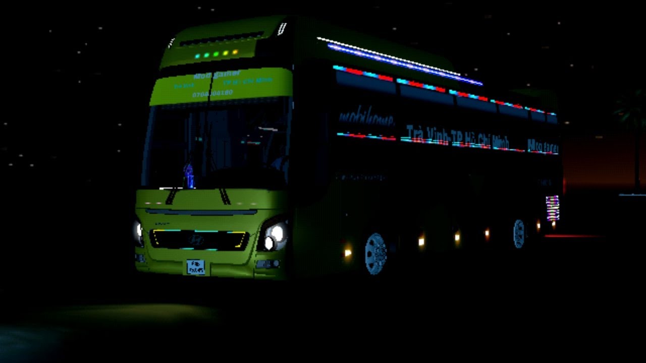 thaco universe độ led proton bus simulator - YouTube