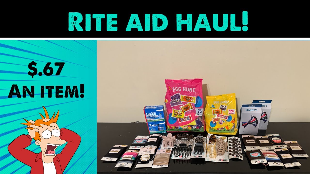 Rite aid haul! Using in ad booster spend $30 earn $5! $.67 an item!!! 🔥 ...