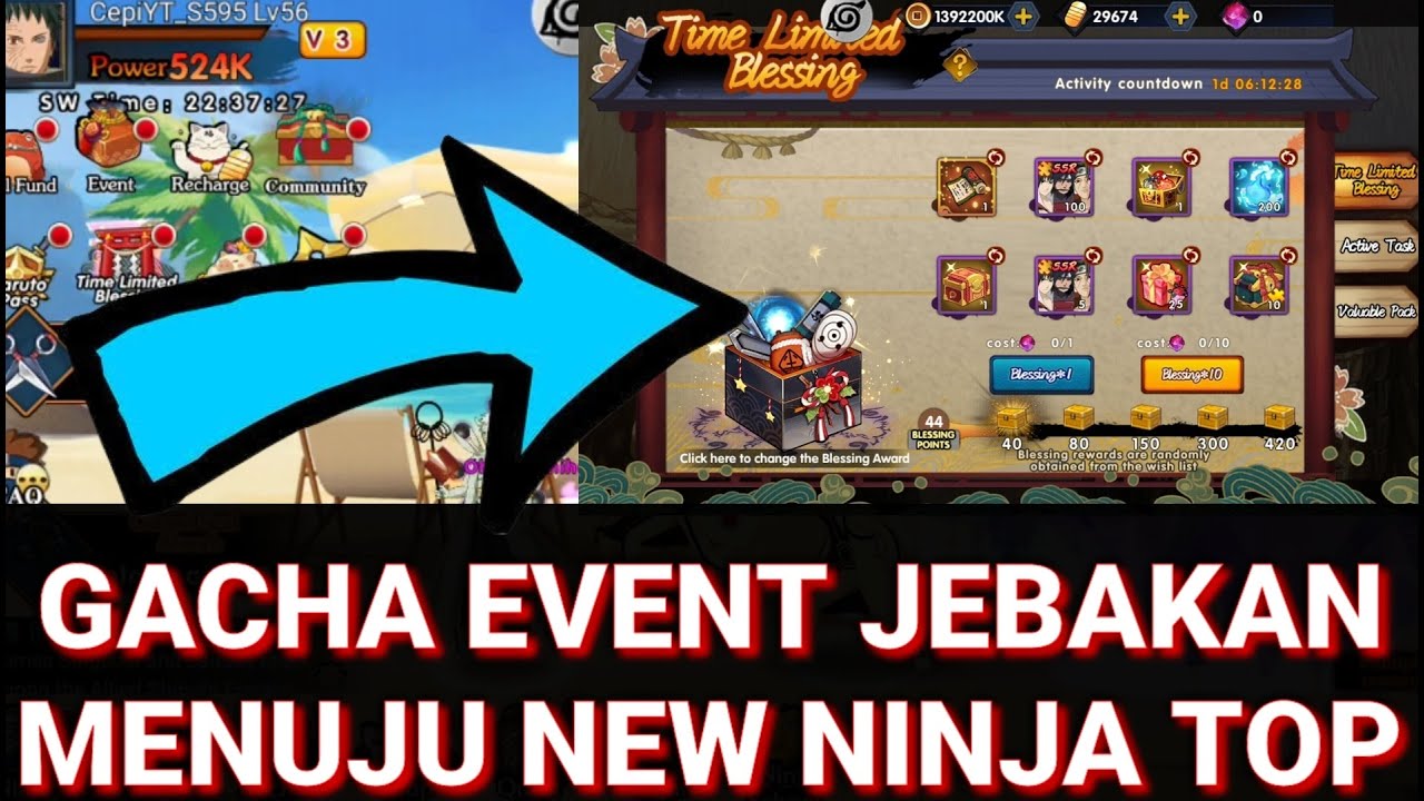 Ultimate Fight:Survival - Gacha Event Jebakan Menuju New Ninja Top ...