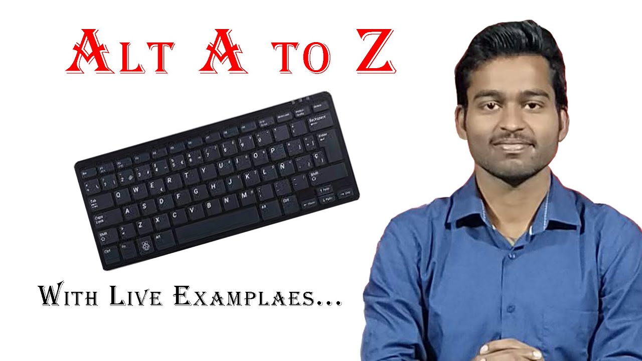 Alt A to Z, Short Cut key for MS Word - YouTube