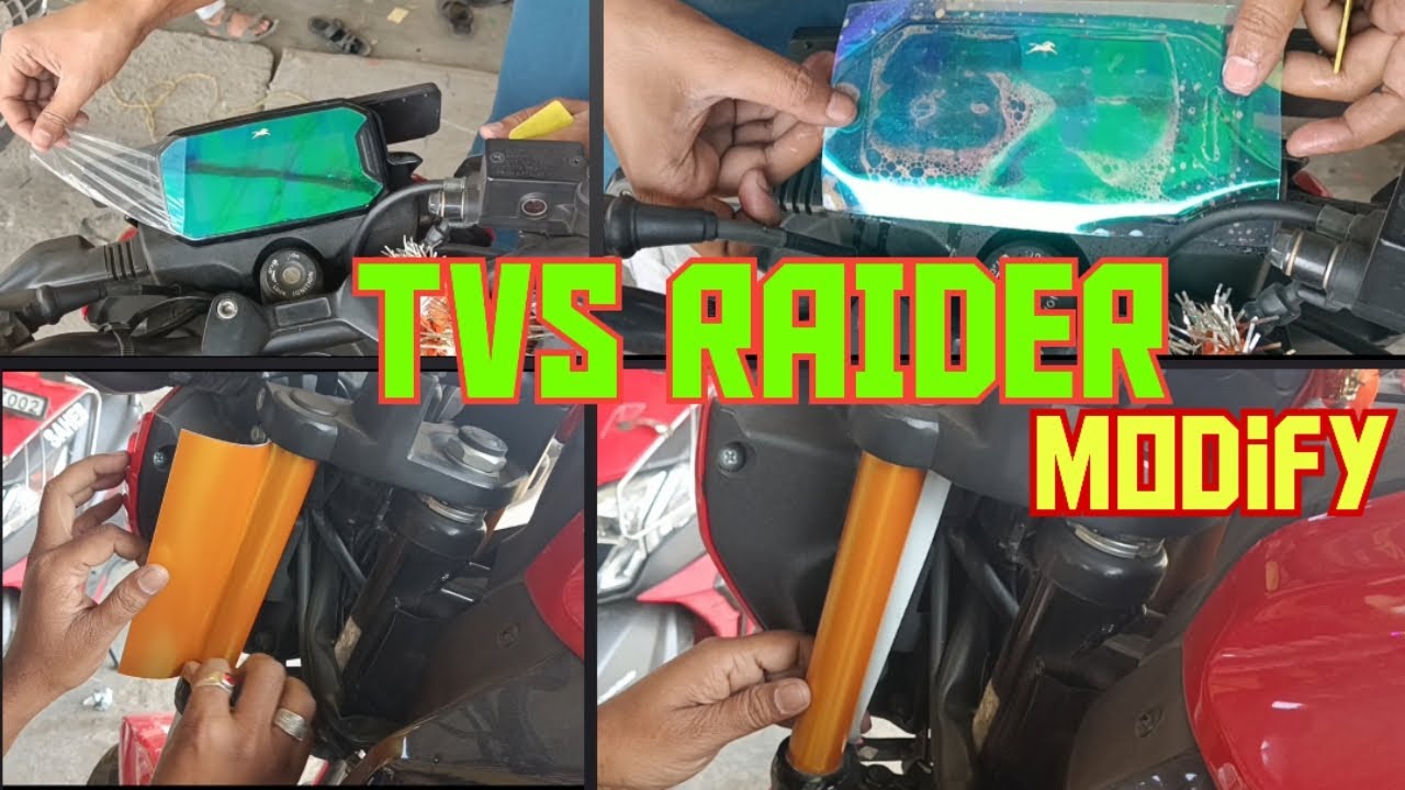 Tvs Raider sticker modification|| tvs raider 125cc sticker modified ...
