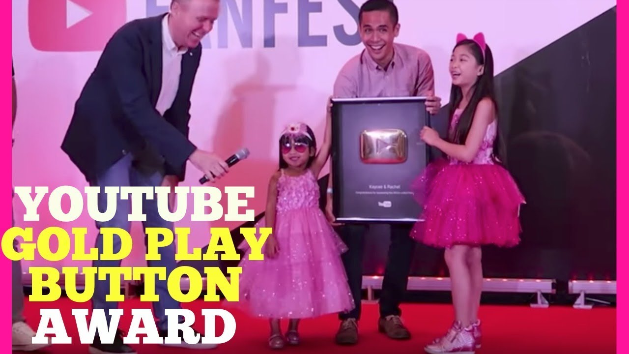 1 MILLION SUBSCRIBERS GOLD PLAY BUTTON AWARD YOUTUBE FAN FEST THANK YOU ...
