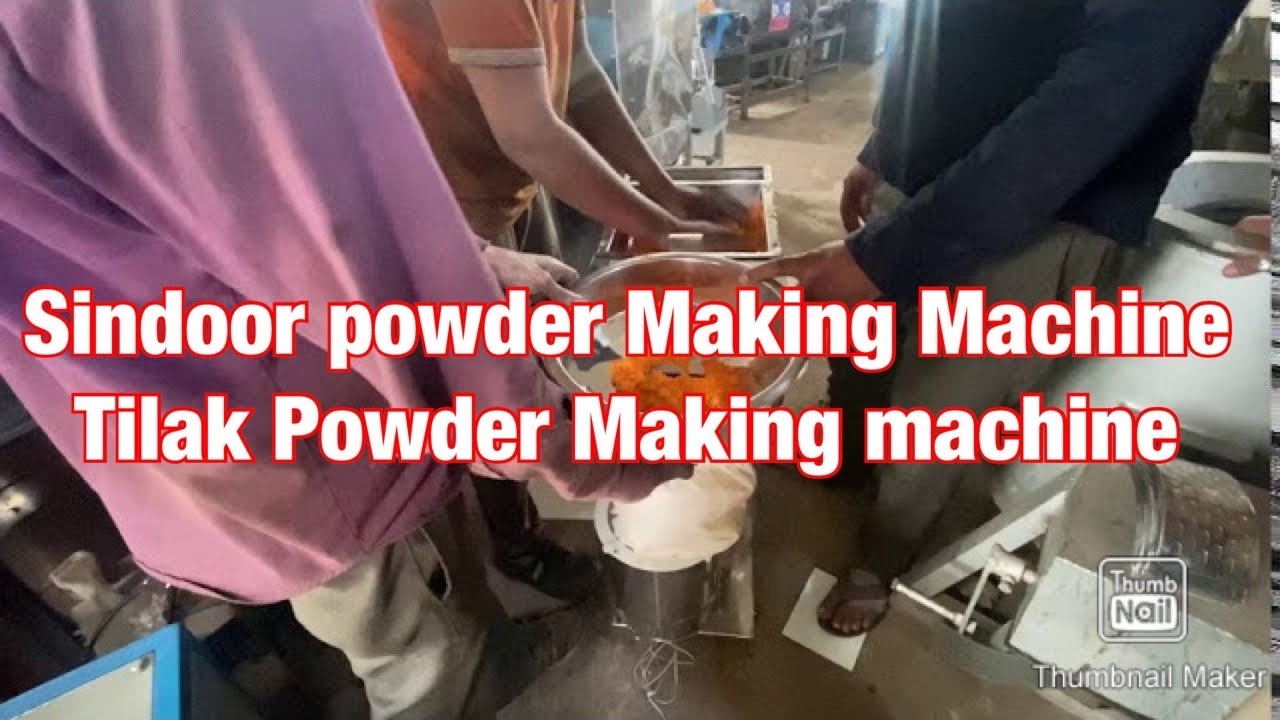 Sindoor powder Making Machine , Tilak Powder Making machine☎️📞 90390 ...