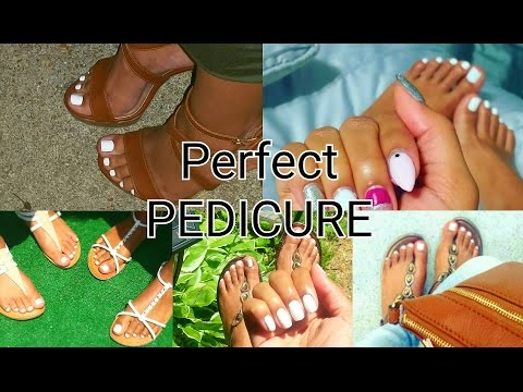 DIY: AT HOME PEDICURE | HOW TO: WHITE TOES! Perfect Soft Feet