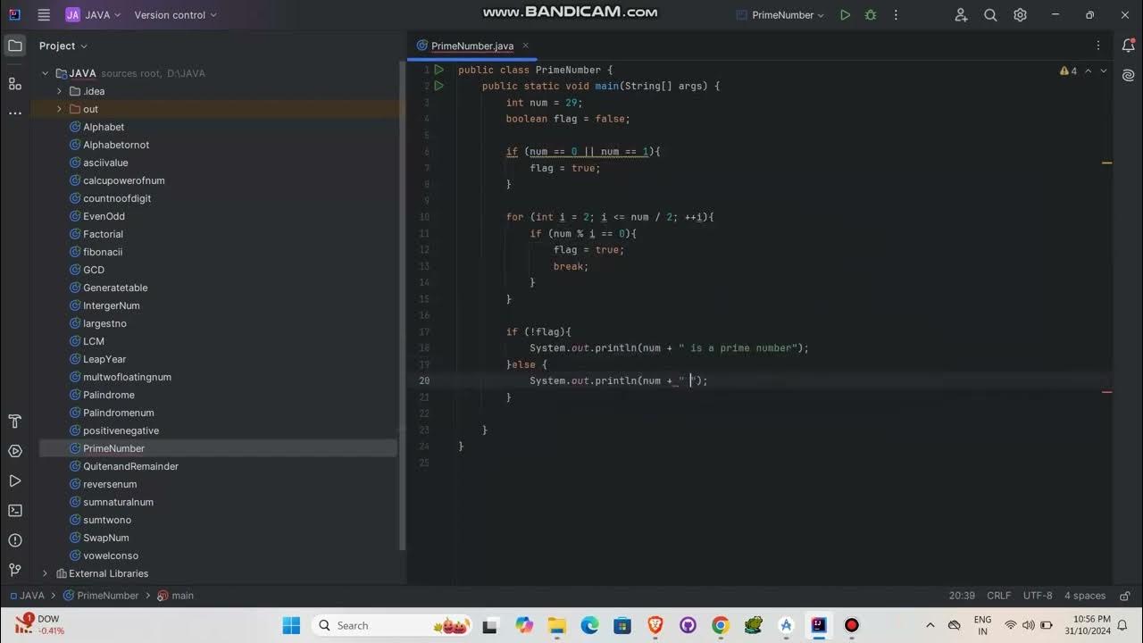 Java Program to Check Whether a Number is Prime or Not || Prime Number || Number #java # ...