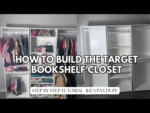 How to Build the Target Bookshelf closet | Step by Step Tutorial | IKEA ...