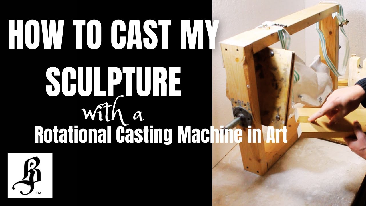 HOW TO CAST MY SCULPTURE Rotational Casting Machine in Art BUBBLE FREE ...