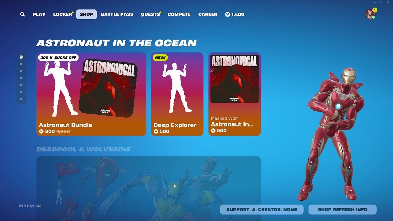 Fortnite Item Shop (NEW Deep Explorer Emote) - YouTube