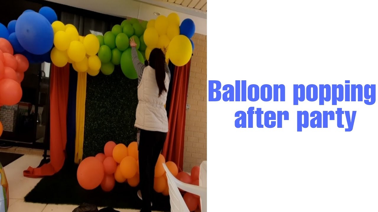 Popping Balloons After Party | No Mess | After Party Clean Up | Lenz ...