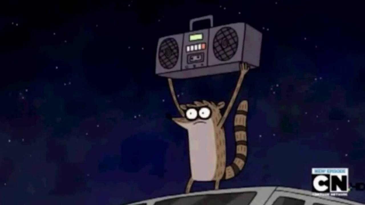 Rigby boombox - YouTube