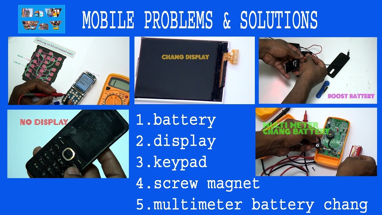 BASIC MOBILE PROBLEMS AND SOLUTIONS - YouTube