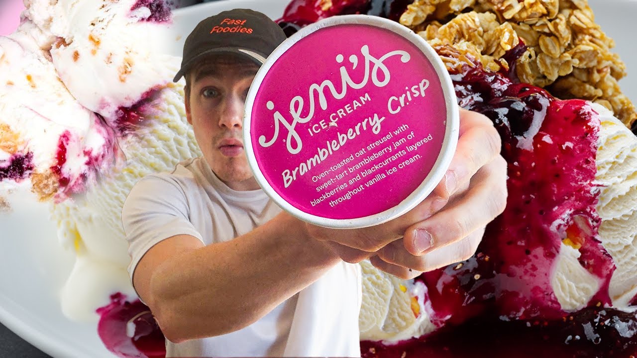 🍦 Dive into Delight! Jeni’s Ice Cream Brambleberry Crisp Review 🍓🍰 ...