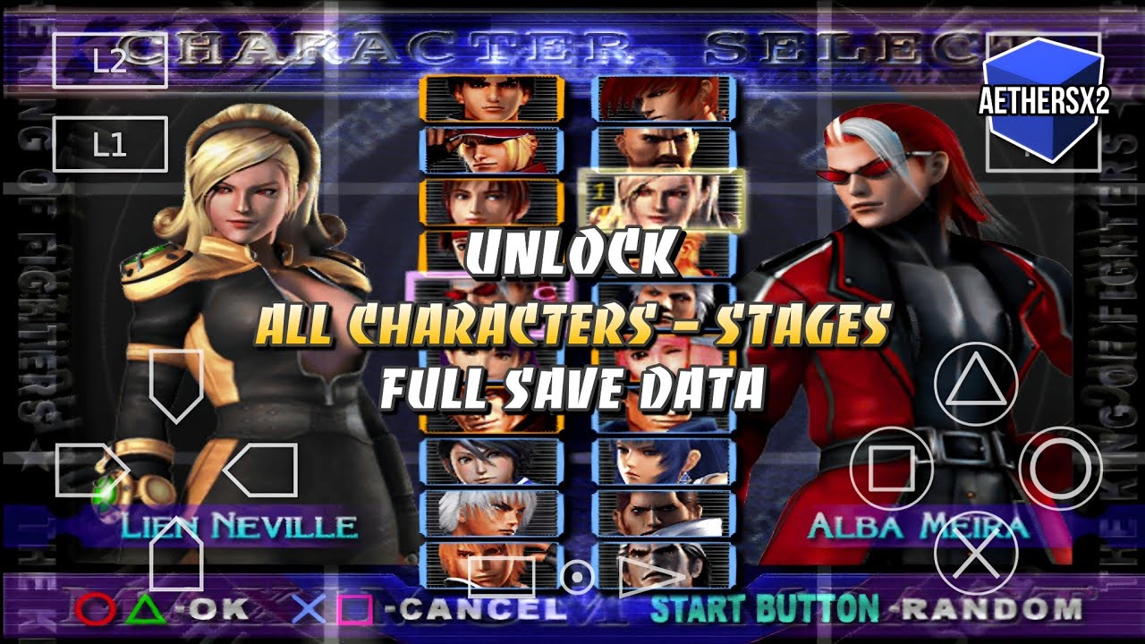 Game KOF: MAXIMUM IMPACT - MANIAX PS2 Aethersx2 Unlock All Characters ...