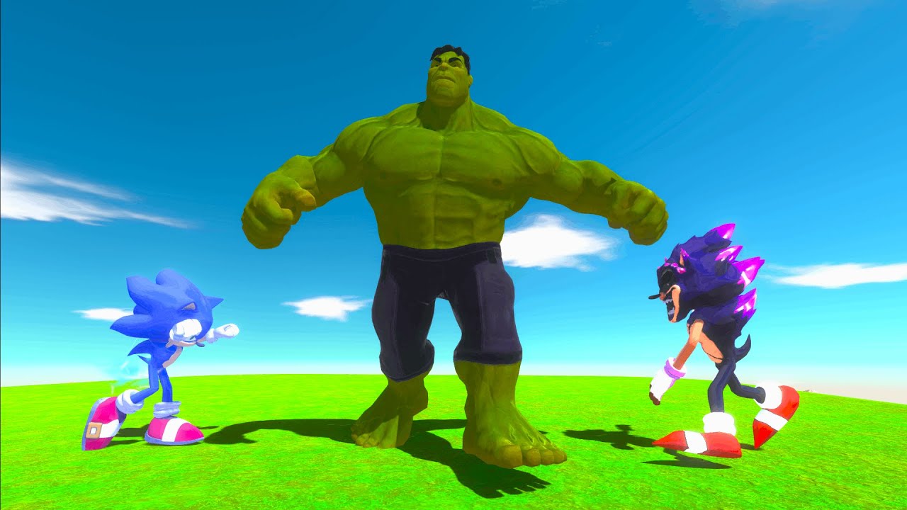 GIANT HULK VS SONIC'S - Animal Revolt Battle Simulator - YouTube