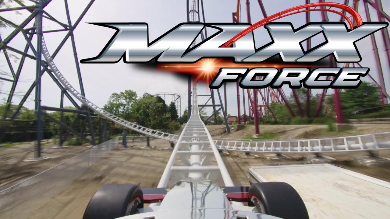 On Ride POV Maxx Force at Six Flags Great America (New For 2019 Roller ...