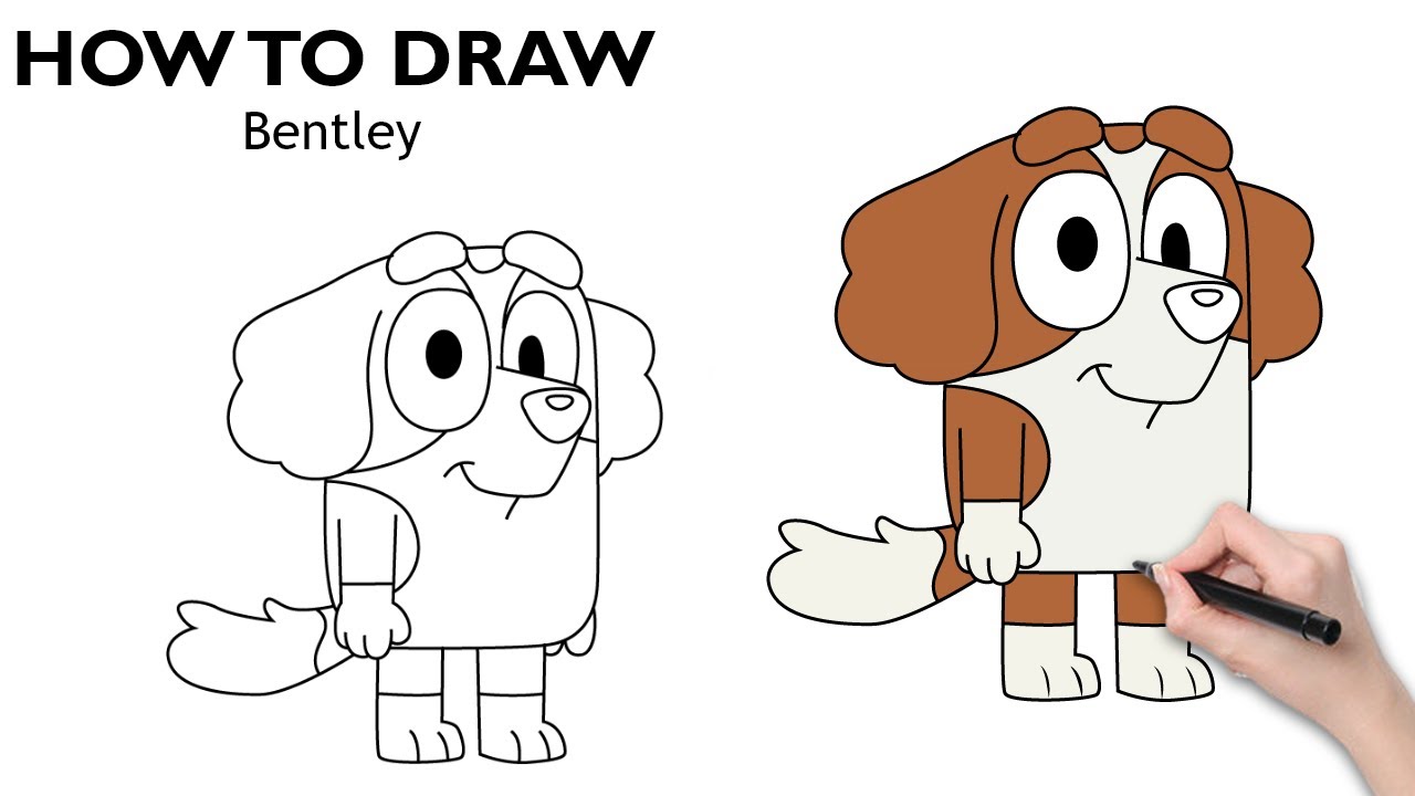 How to Draw Bentley from Bluey Step by Step - YouTube